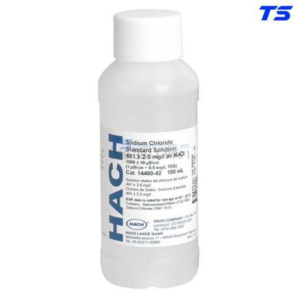 Bán Sodium Chloride Standard Solution 100 µS/cm Hach giá rẻ ở hcm