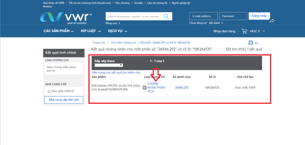 COA là gì? Hương dẫn cách lấy COA cụ thể của từng hãng hoá chất