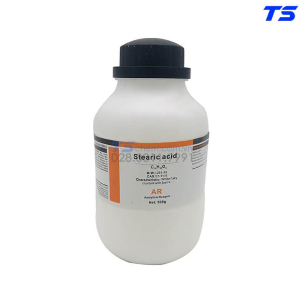 Hóa Chất Stearic Acid C18H36O2 Xilong 57-11-4 (500G)