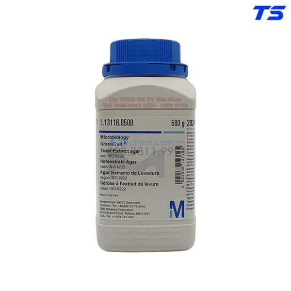 Môi trường vi sinh Yeast Extract Agar (500G) Merck 113116